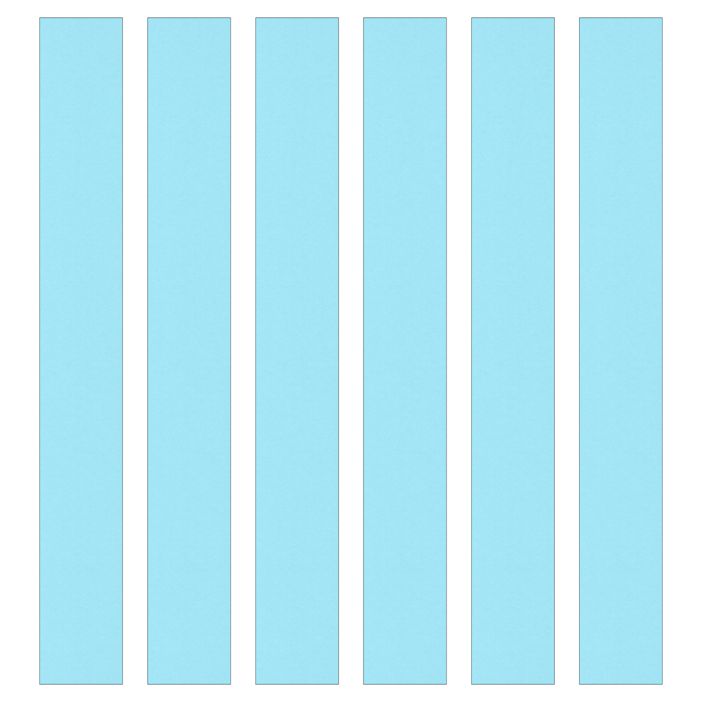 Light Blue Paper Chain Card Strips. 5 Meter / 16 Feet Long. Wedding Pa ...