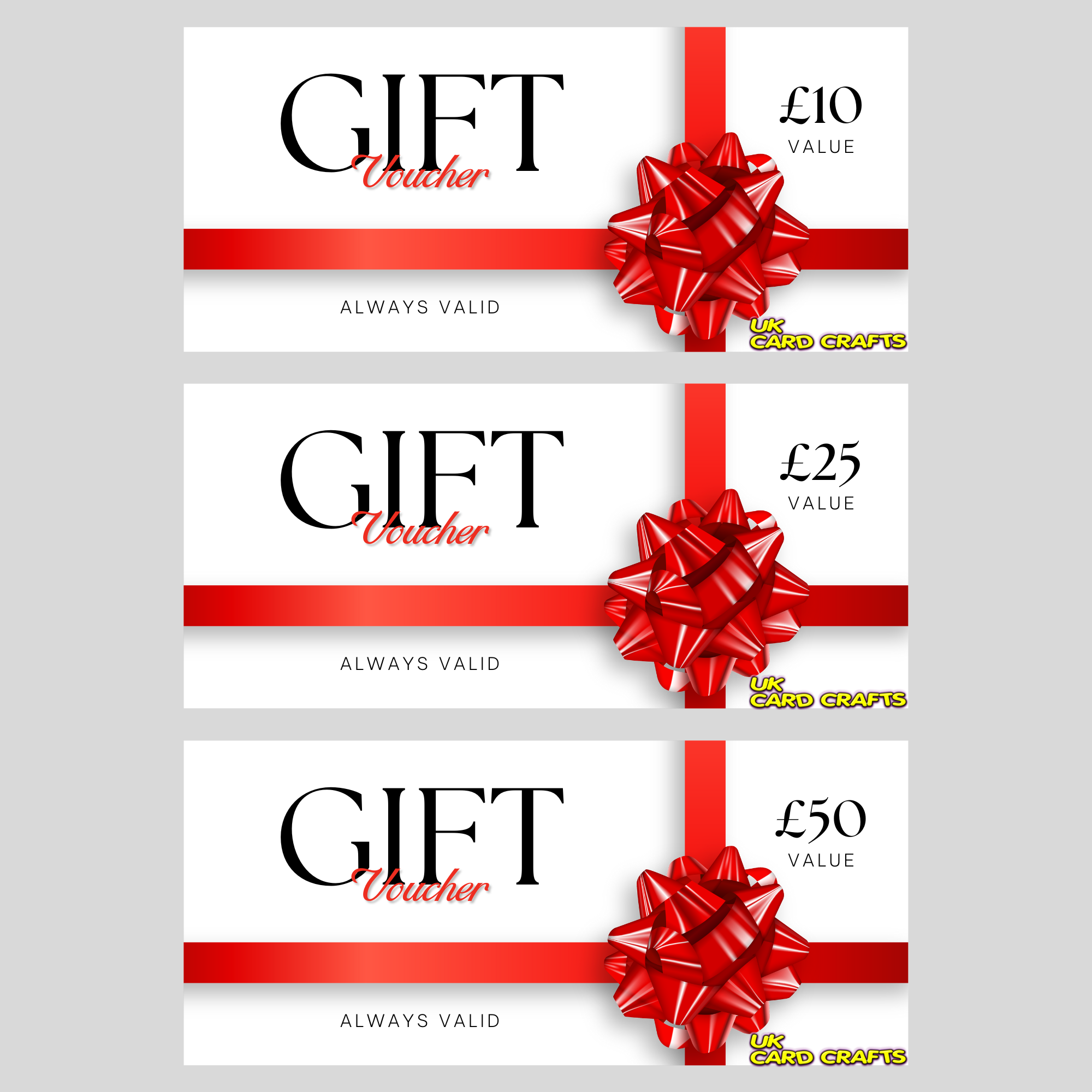 UK Card Crafts Gift Card Vouchers – The Perfect Gift for Crafters ...