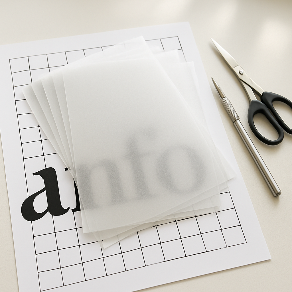 100 x A4 Frosted Acetate Sheets – 300 Micron Heavyweight Semi-Opaque F ...